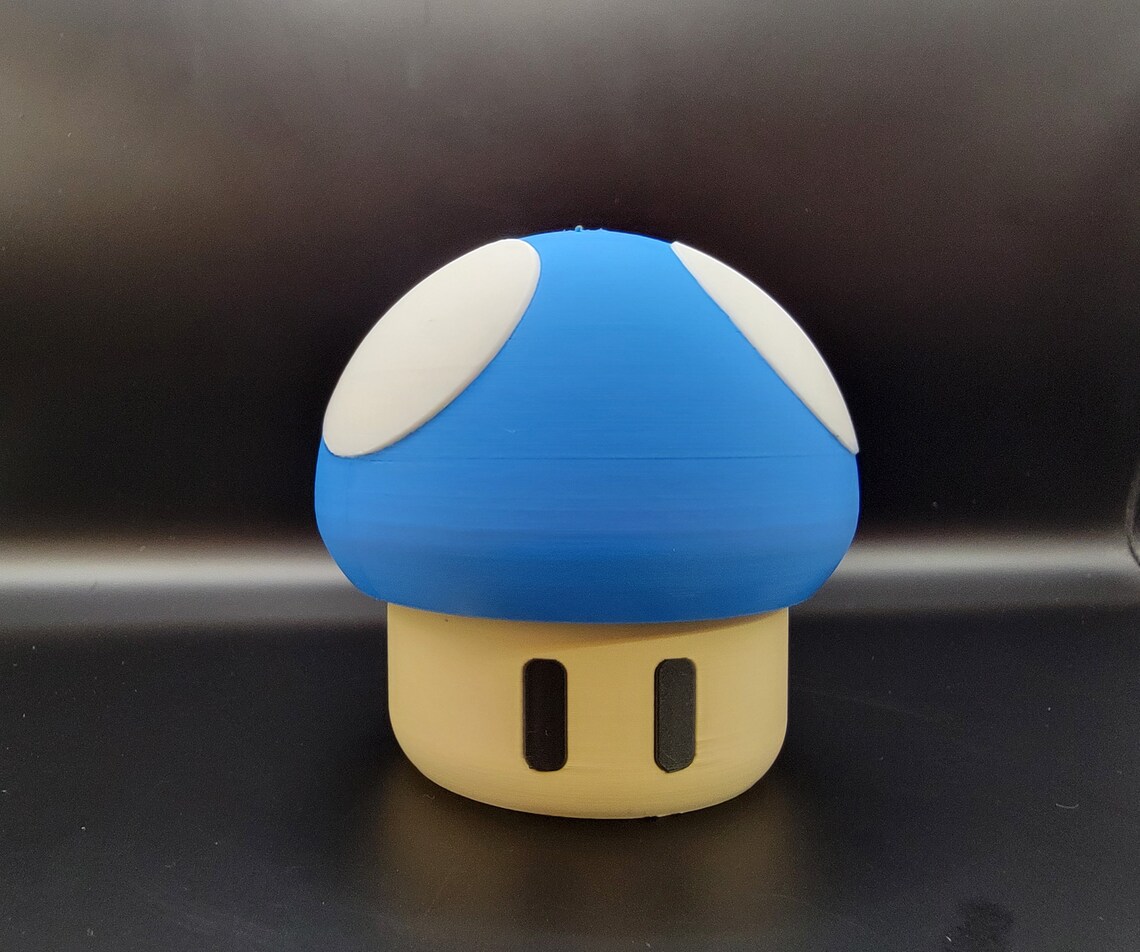 4 Super Mario Mushroom Container Unique Storage Box for Collectibles ...