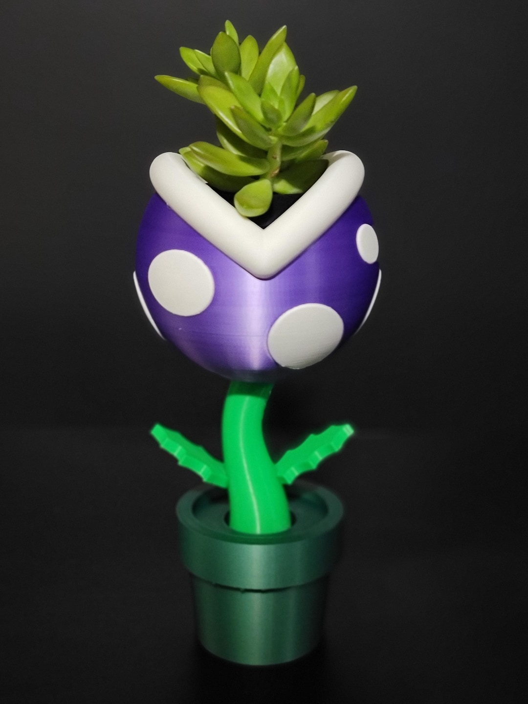 10" Purple Super Mario Piranha Plant Planter Pot – Fun Nintendo Themed ...