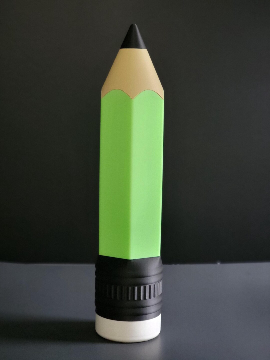 3D Printed 16" Light Green Pencil Holder - Desk Organizer for Office ...