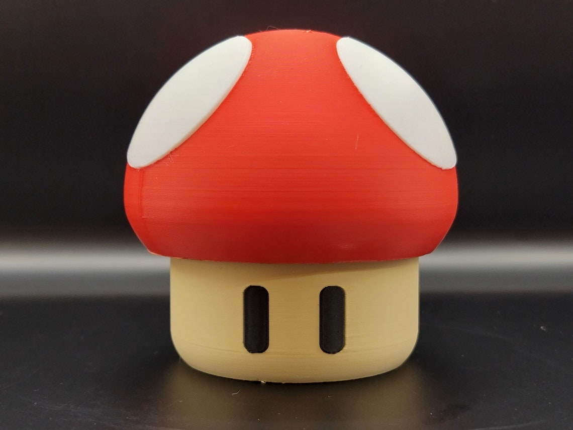 4 Super Mario Mushroom Container Unique Storage Box for Collectibles ...