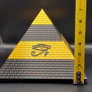 Large Pyramid Jewelry Box - 3D Printed Geometric Trinket Storage ...