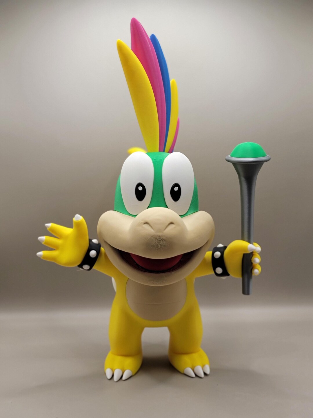14.5 Inch Tall - Lemmy Koopa Figurine - 3D Printed Super Mario ...