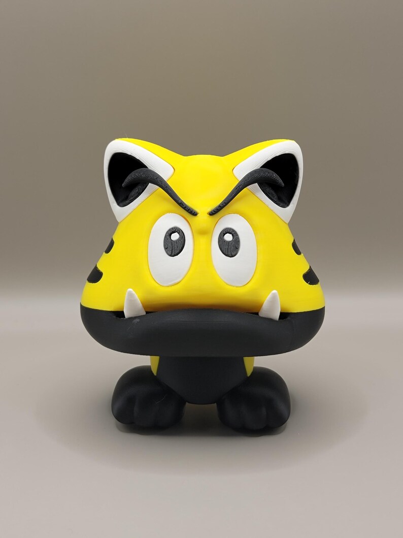 3D Printed Cat Goomba Figurine - Super Mario 3D World Collectible - Etsy