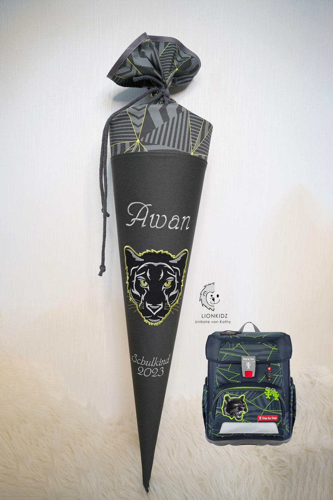 School Cone With Name, Candy Cone, School Enrollment, Individual, School Cone as Desired, School ...