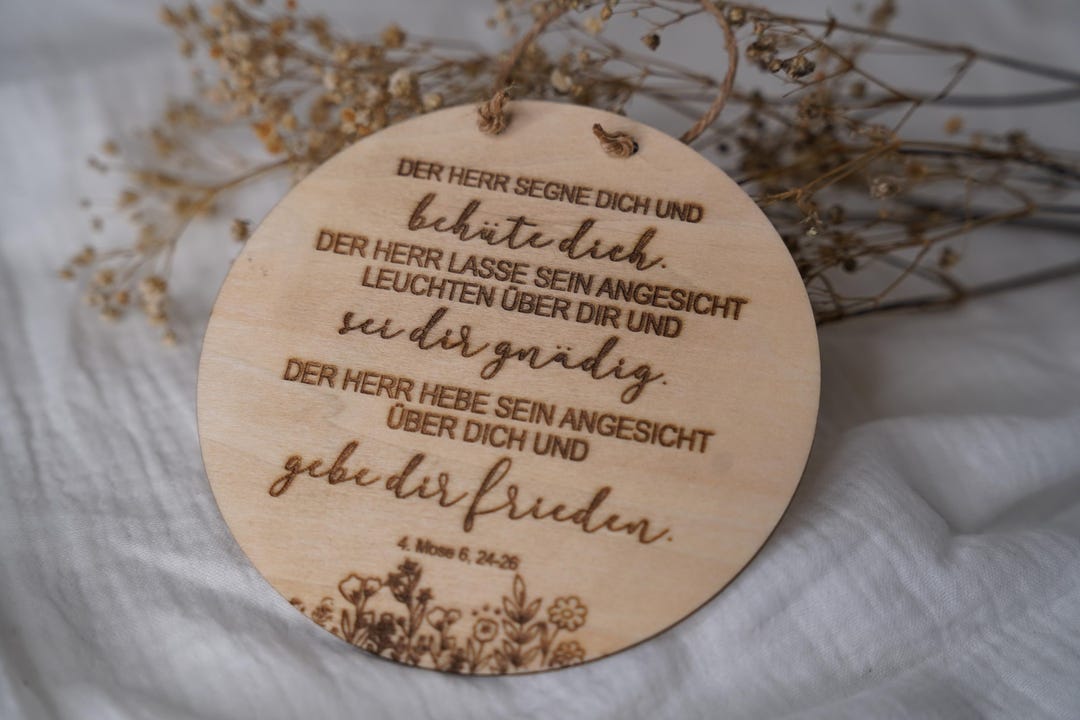 Wooden Disc, Bible Verse, God Bless You, Gift Idea, Christian Gifts ...