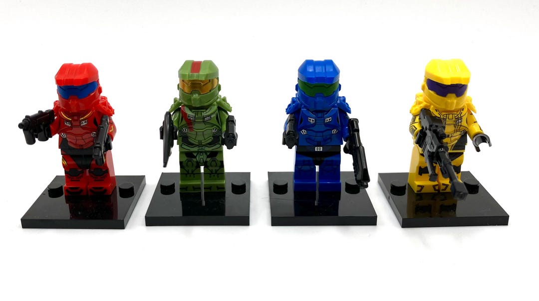4x Halo Spartan Master Chief Minifigures in Various Colours - Etsy