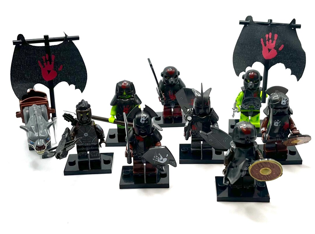 8x Orc Uruk LOTR Army Minifigures Orcs Uruk-hai Minifigure - Etsy