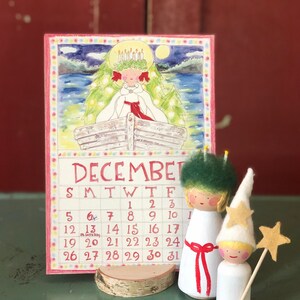 Hand Painted St. Lucia Peg Doll - Etsy