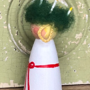 Hand Painted St. Lucia Peg Doll - Etsy