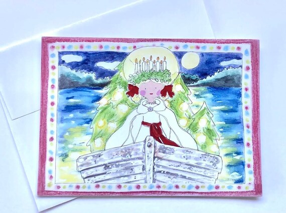 St. Lucia Card | Etsy