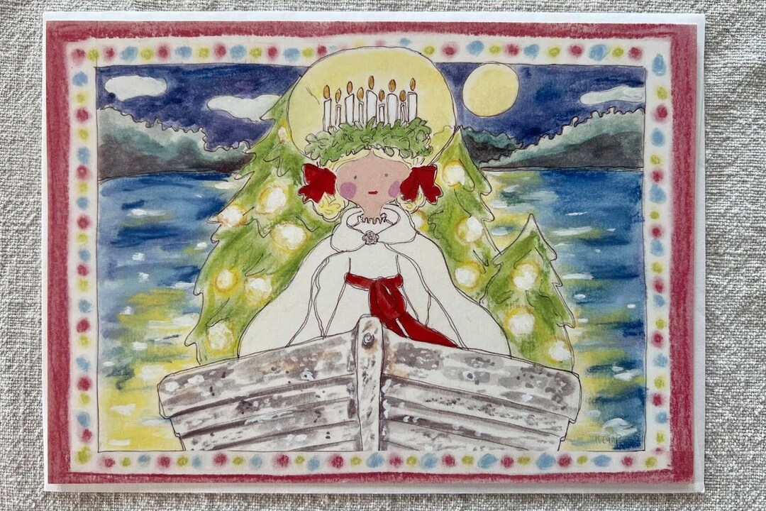 St. Lucia Card - Etsy