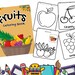 26 PAGES Fruits Coloring Book, Coloring Activity, Fruits Theme Book ...