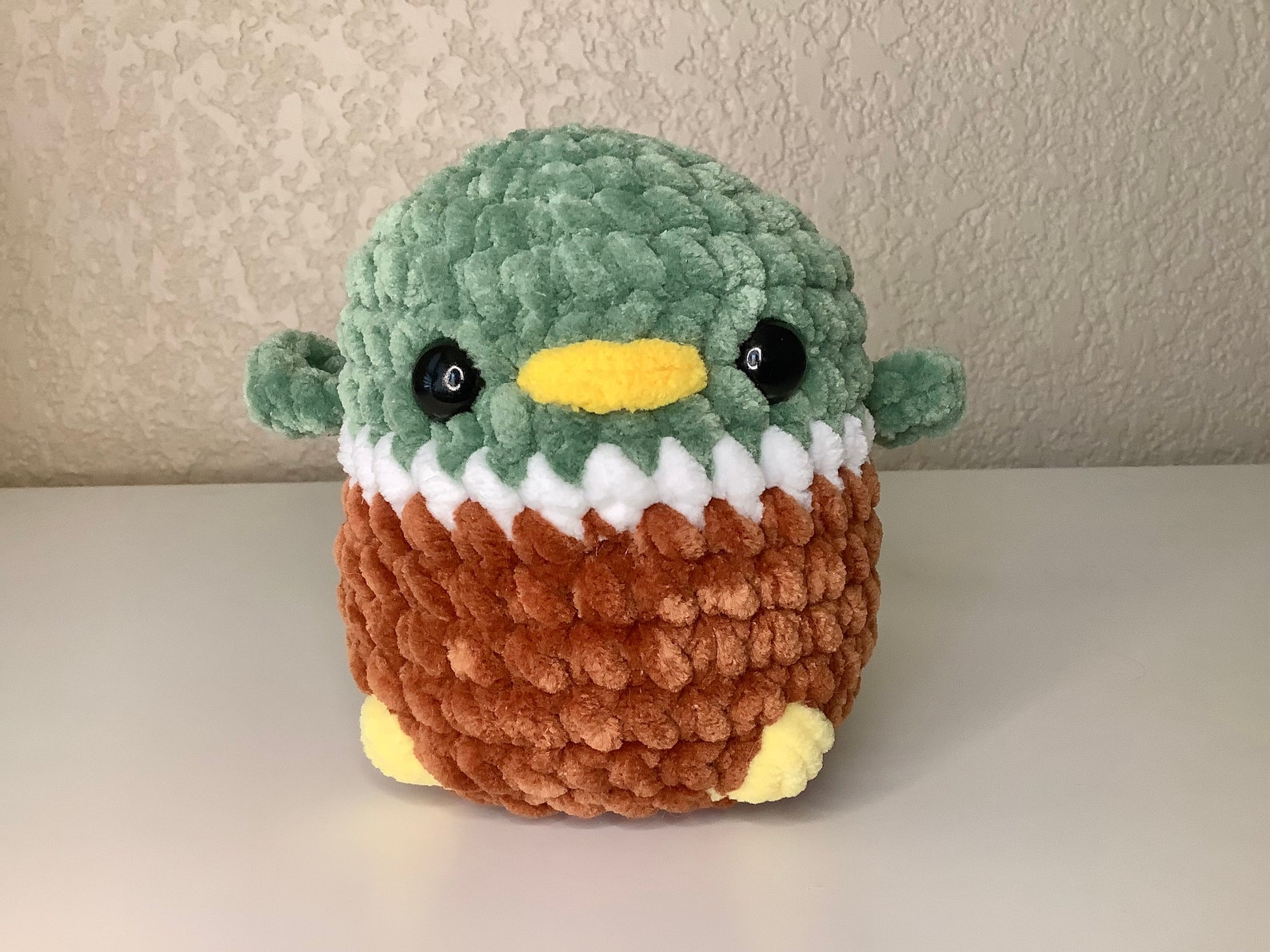 Crochet Flappy Mallard Duck Amigurumi Stuffed Animal - Etsy