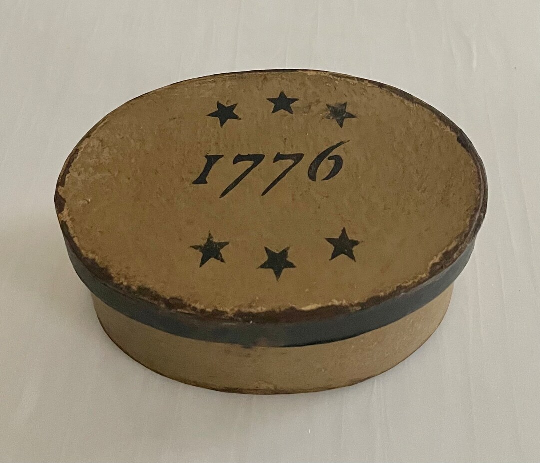1776 Colonial Tan Paper Mache Box - Etsy
