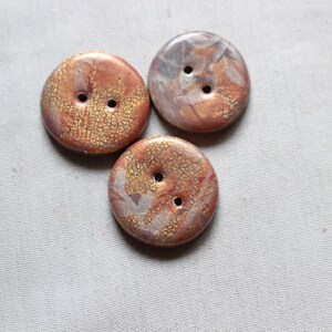 Large Coat Buttons Unique Button Handmade Button Large Multilayered ...