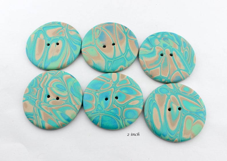 Extra Large Buttons Beach Color Buttons 2 Inch Buttons Huge | Etsy
