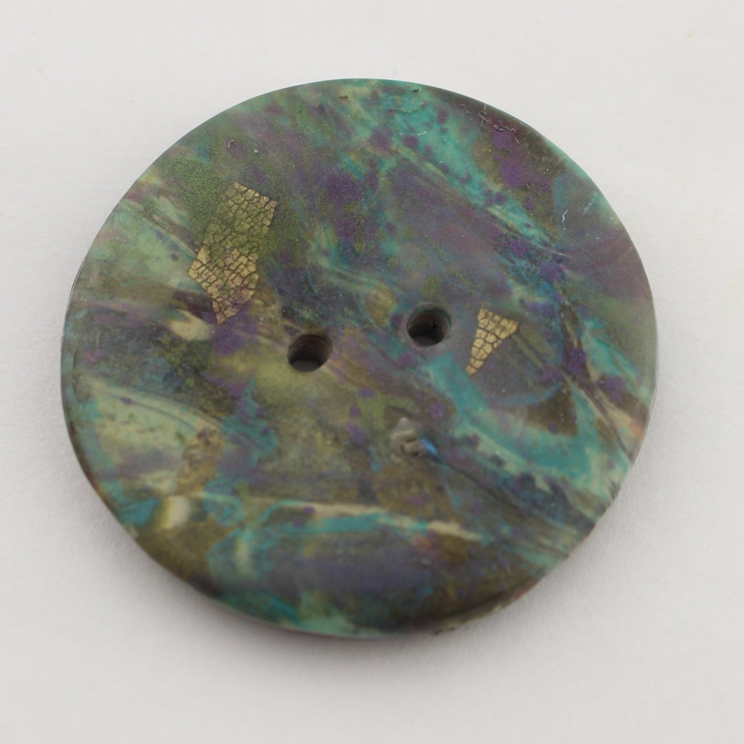 Large Handmade Clay Buttons Upcycle Buttons Multilayer Buttons, 1 1/2 ...