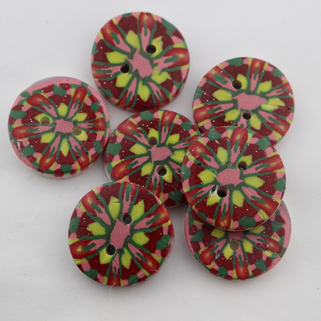 Big Coat Buttons Unique Button Handmade Button Kaleidoscope - Etsy