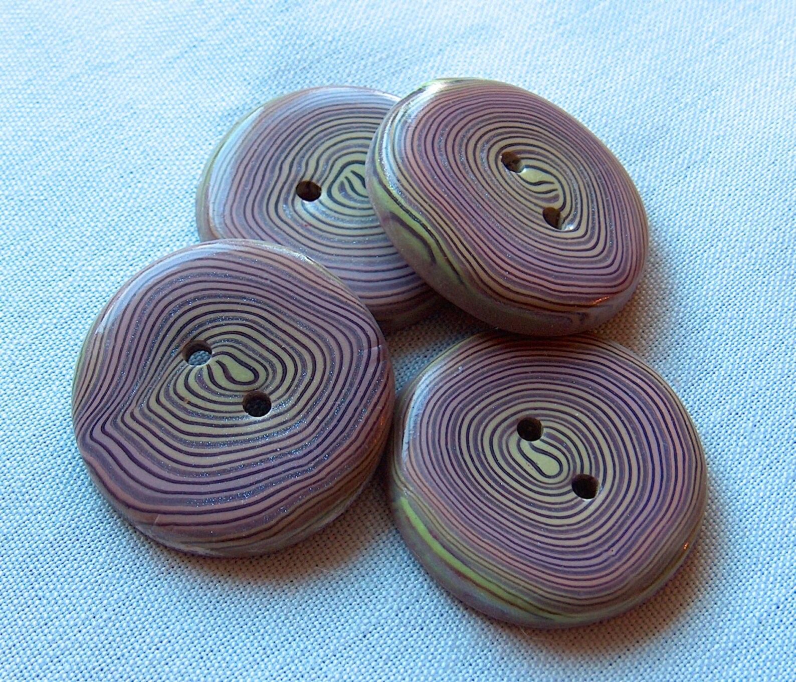 Polymer Clay Buttons Handmade Unique Buttons Large Brown - Etsy