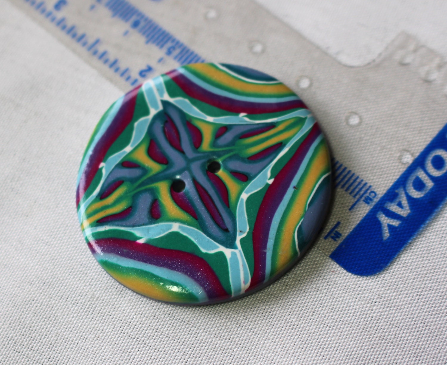 Blue Handcrafted 2 Inch Buttons No. 32 - Etsy
