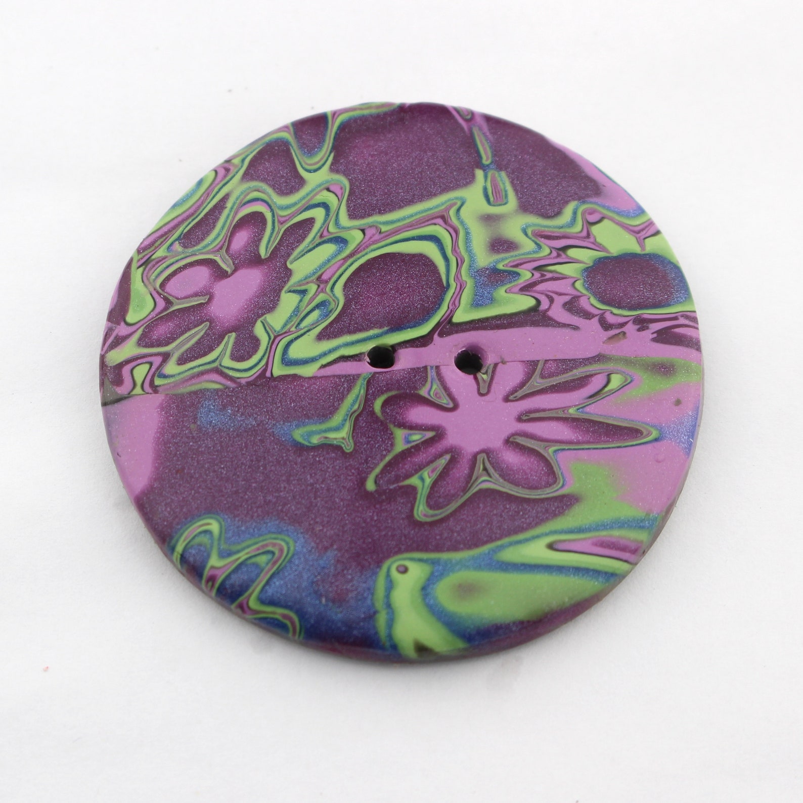 Huge Burgundy 3 Inch Button Extra Large Polymer Clay Buttons 2 | Etsy