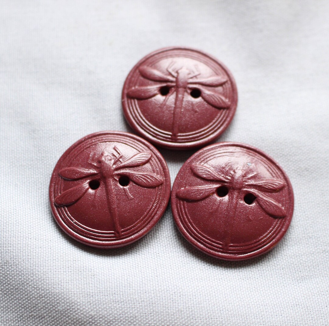 Dragonfly Buttons,polymer Clay Buttons Handmade Button for Sweater ...