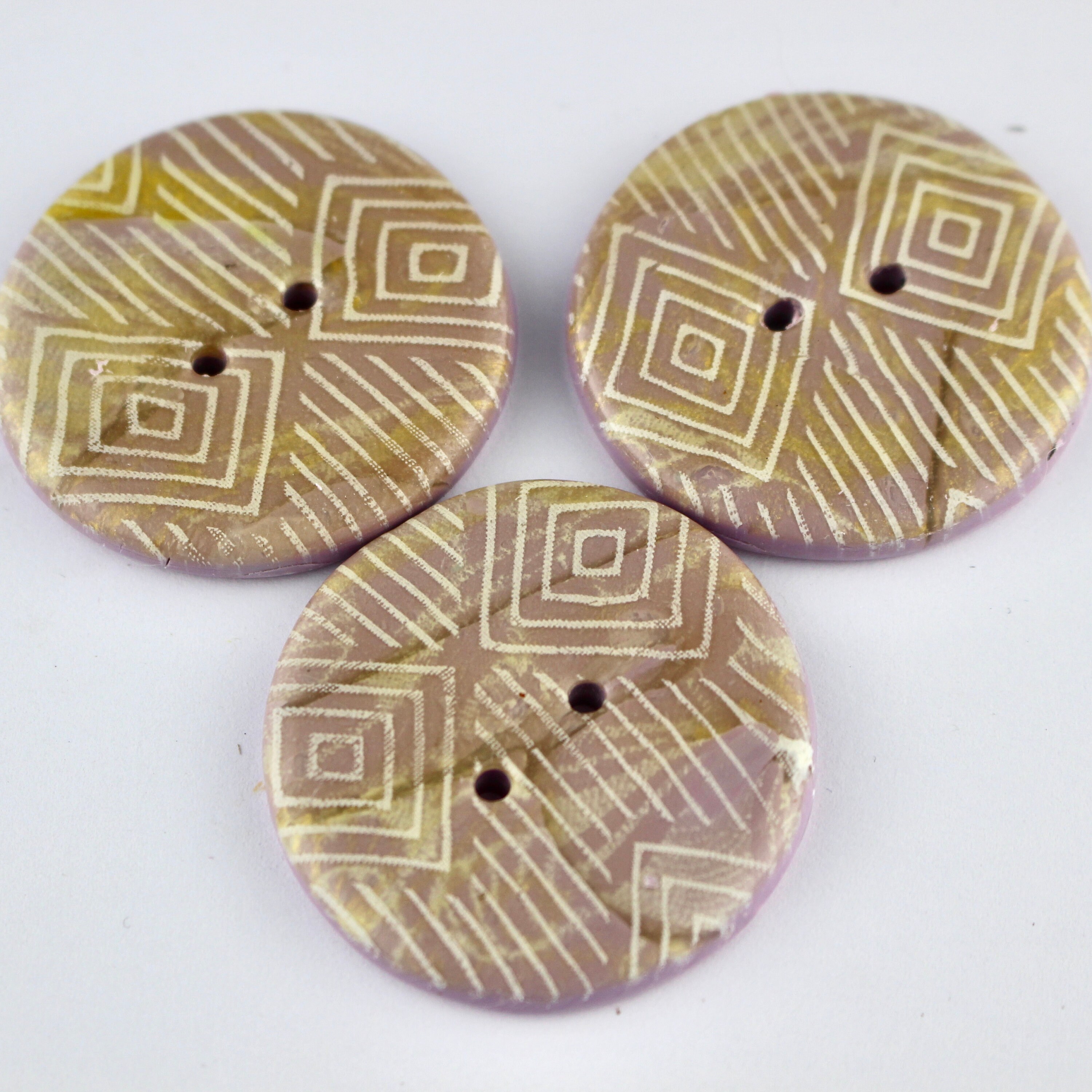 Big1 1/2 Inch Handmade Sewing Buttons Buttons for Knitting Large Mokume ...