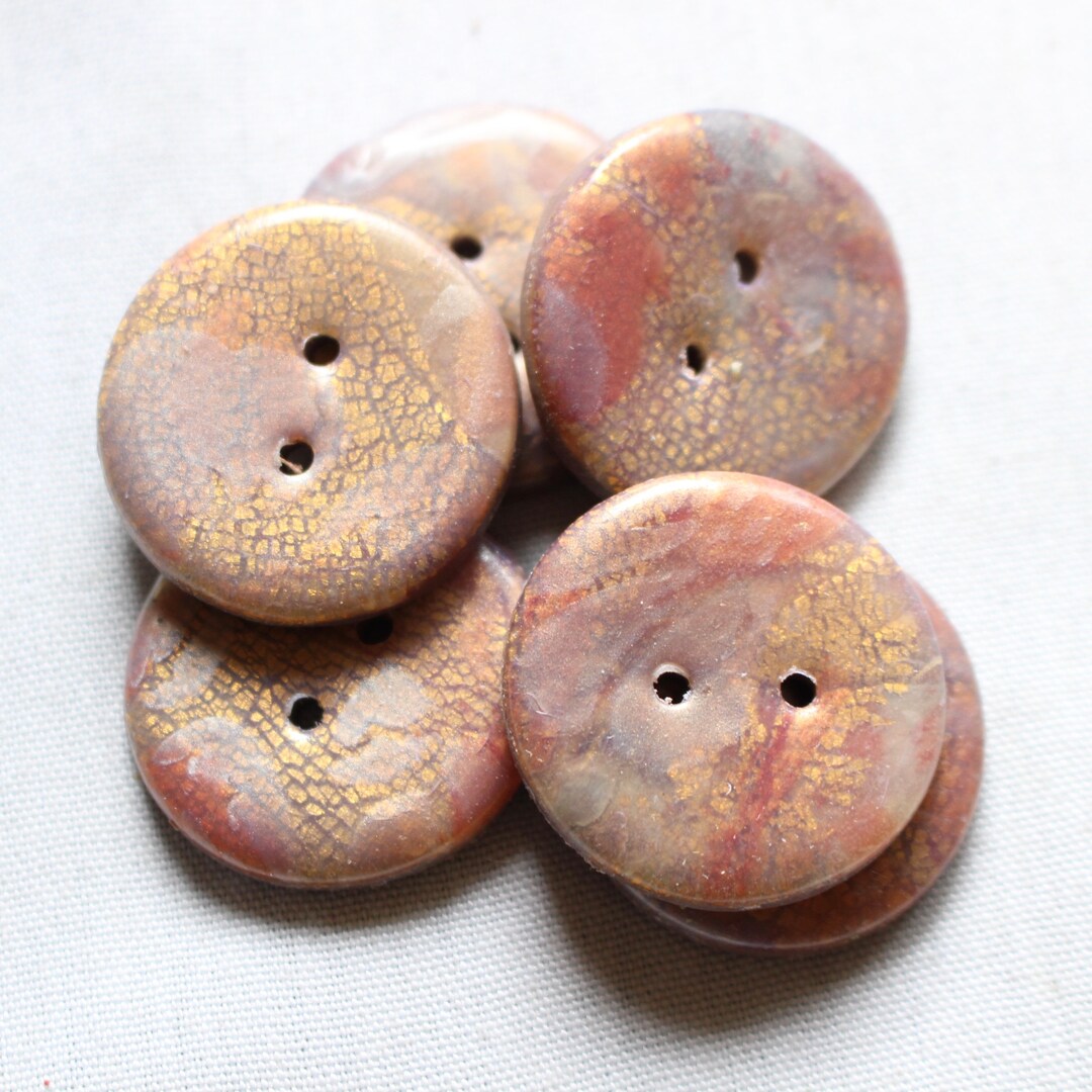 Large Coat Buttons Unique Button Handmade Button Large Multilayered ...