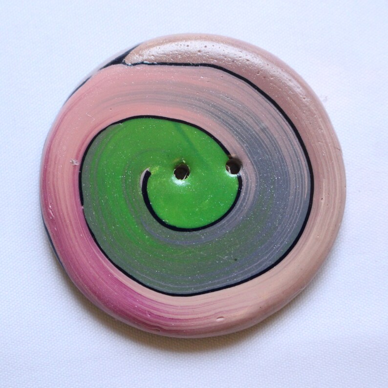 Extra Large Spiral Buttons 2 Inch Button or 2 1/2 Inch | Etsy