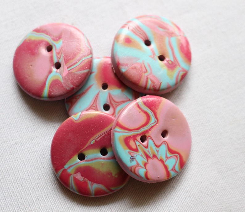 Botones grandes Hechos a mano, Botones grandes de arcilla 1 1/4 pulgada ...