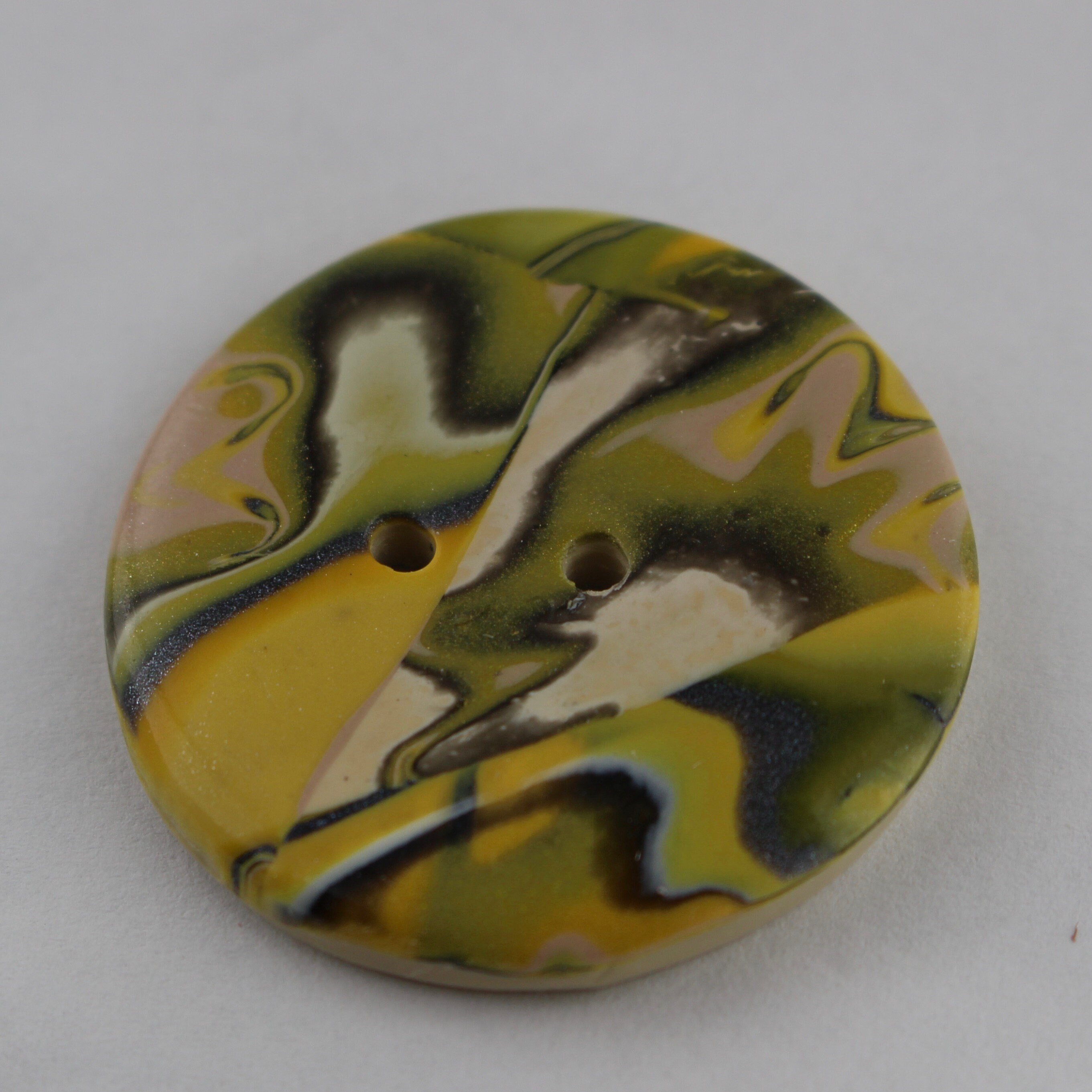 Large Handmade Clay Buttons Mokume Gane Buttons, 1 1/4 Inch Buttons No ...