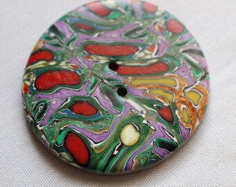 Large Handcrafted 2 Inch Buttons No. 353 | Etsy