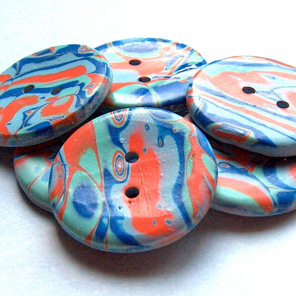 Polymer Clay Buttons - Etsy