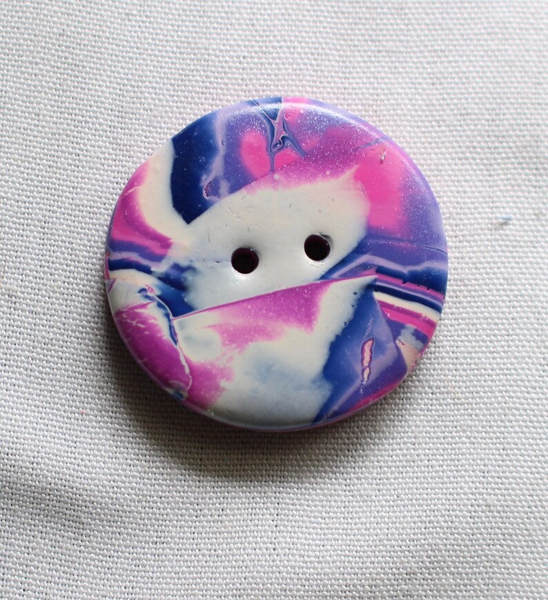Big Handcrafted Colorful Buttons, 1 Inch Buttons, 2.5 Cm Buttons, 1 1/2 ...