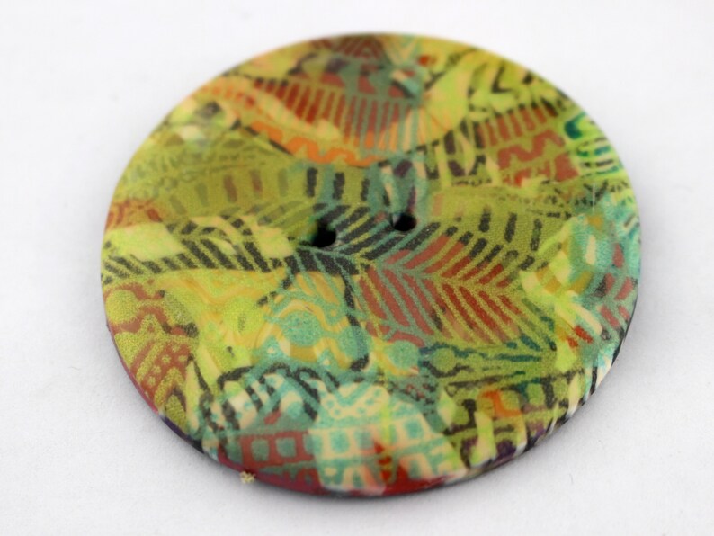 Huge 3 Inch Button Extra Large Polymer Clay Buttons 2 Inch, Unique ...