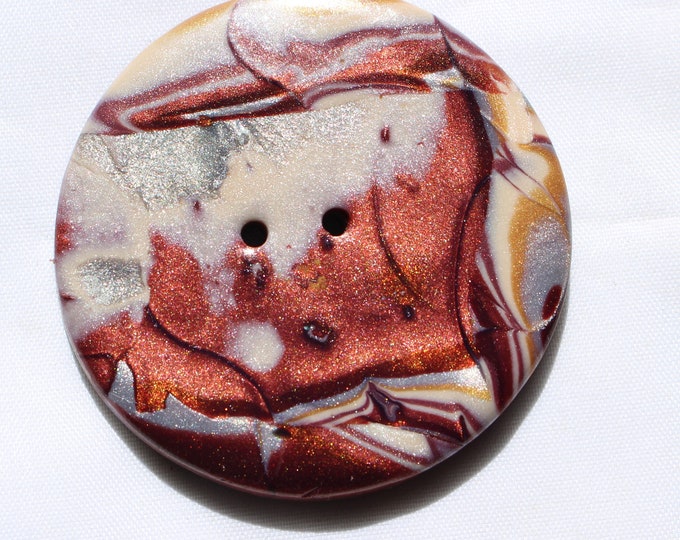 Extra Large Bronze Buttons, Handcrafted 2 Inch Buttons, or 2 1/2 Inch ...