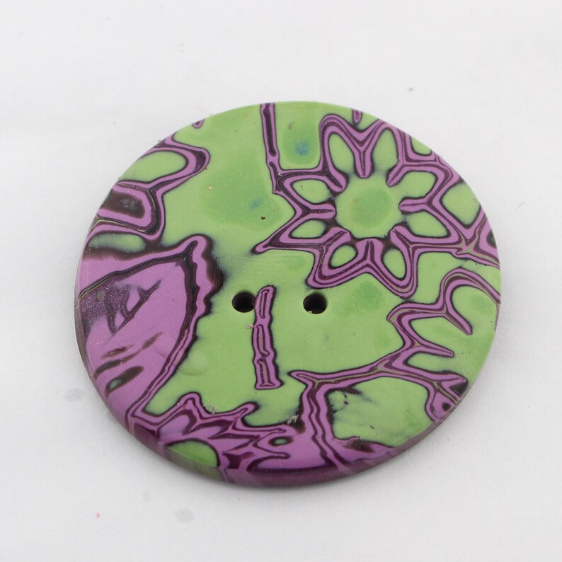 Huge Burgundy 3 Inch Button Extra Large Polymer Clay Buttons 2 | Etsy