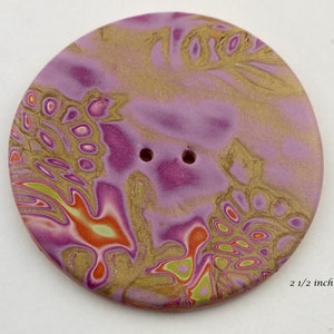 Extra Large 2 Inch Buttons Polymer Clay Buttons Gifts for Quilter ...