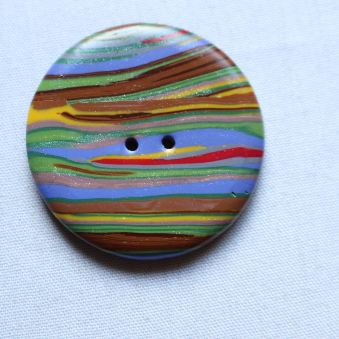 Extra Large Striped Button, Stroppel Cane Stippedbuttons, 2 Inch ...