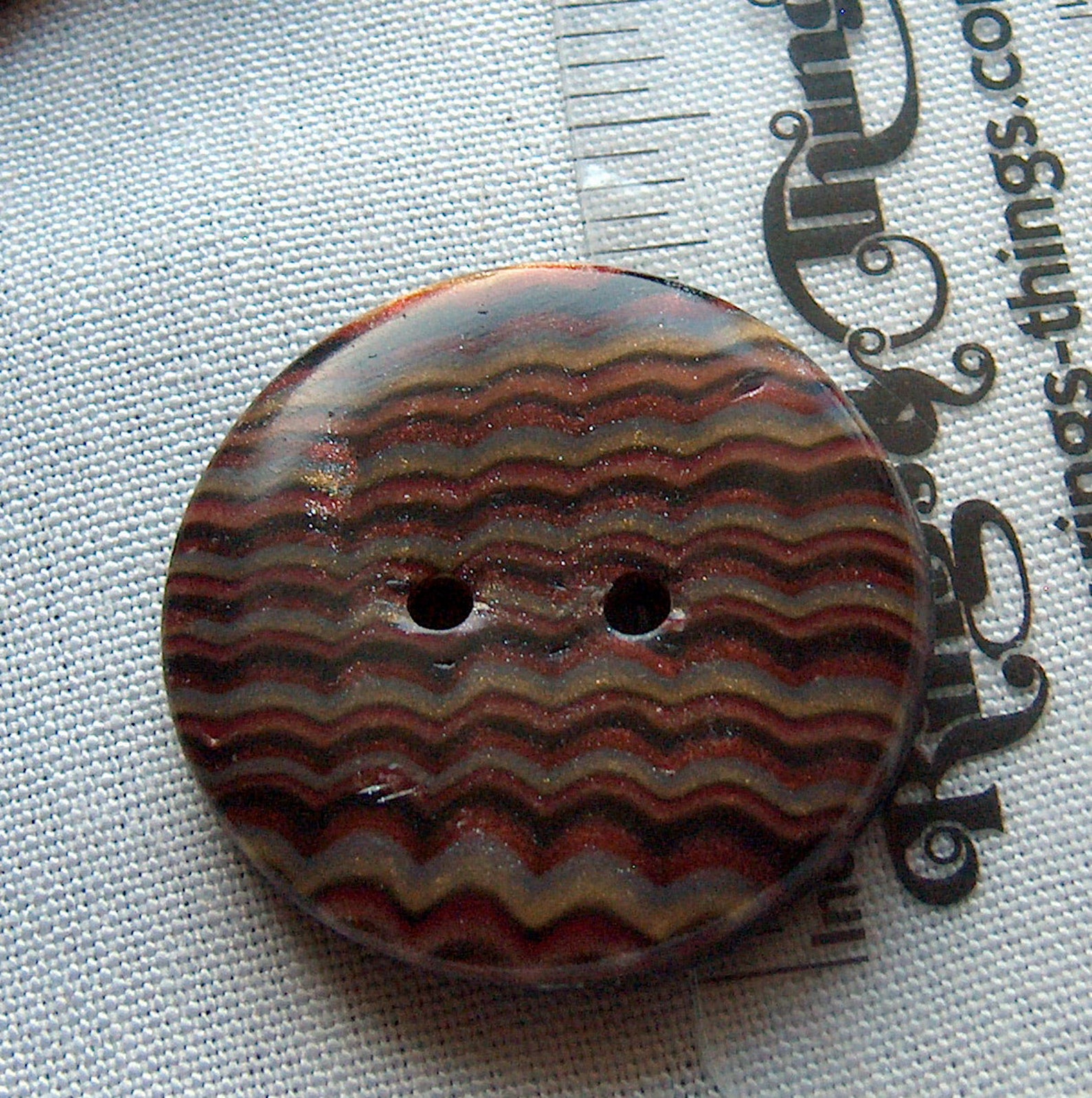 Black Metallic Buttons Large Button Large Polymer Clay - Etsy