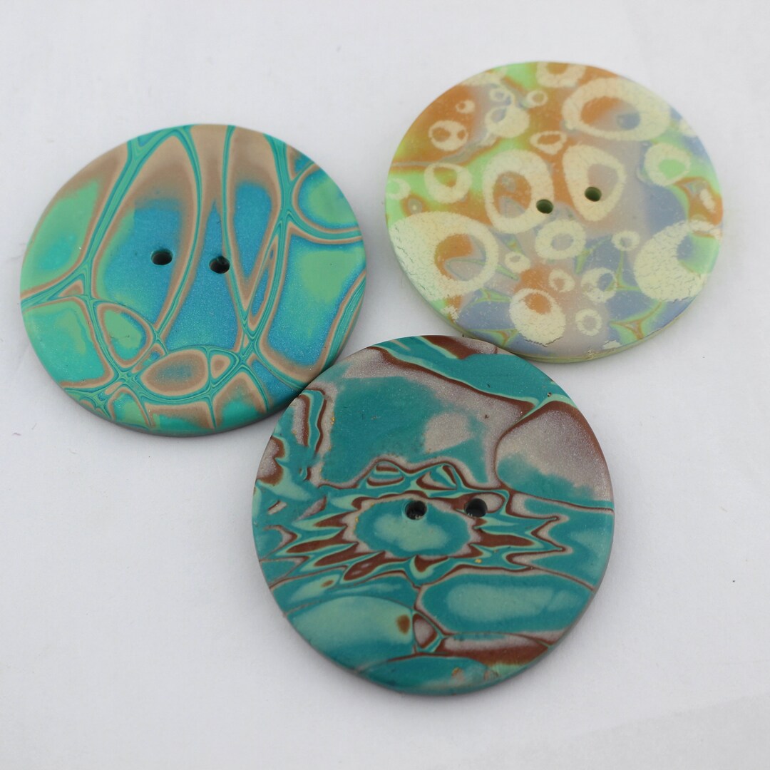 Large Handcrafted 2 Inch Buttons, Last One of This Design No. 353 - Etsy