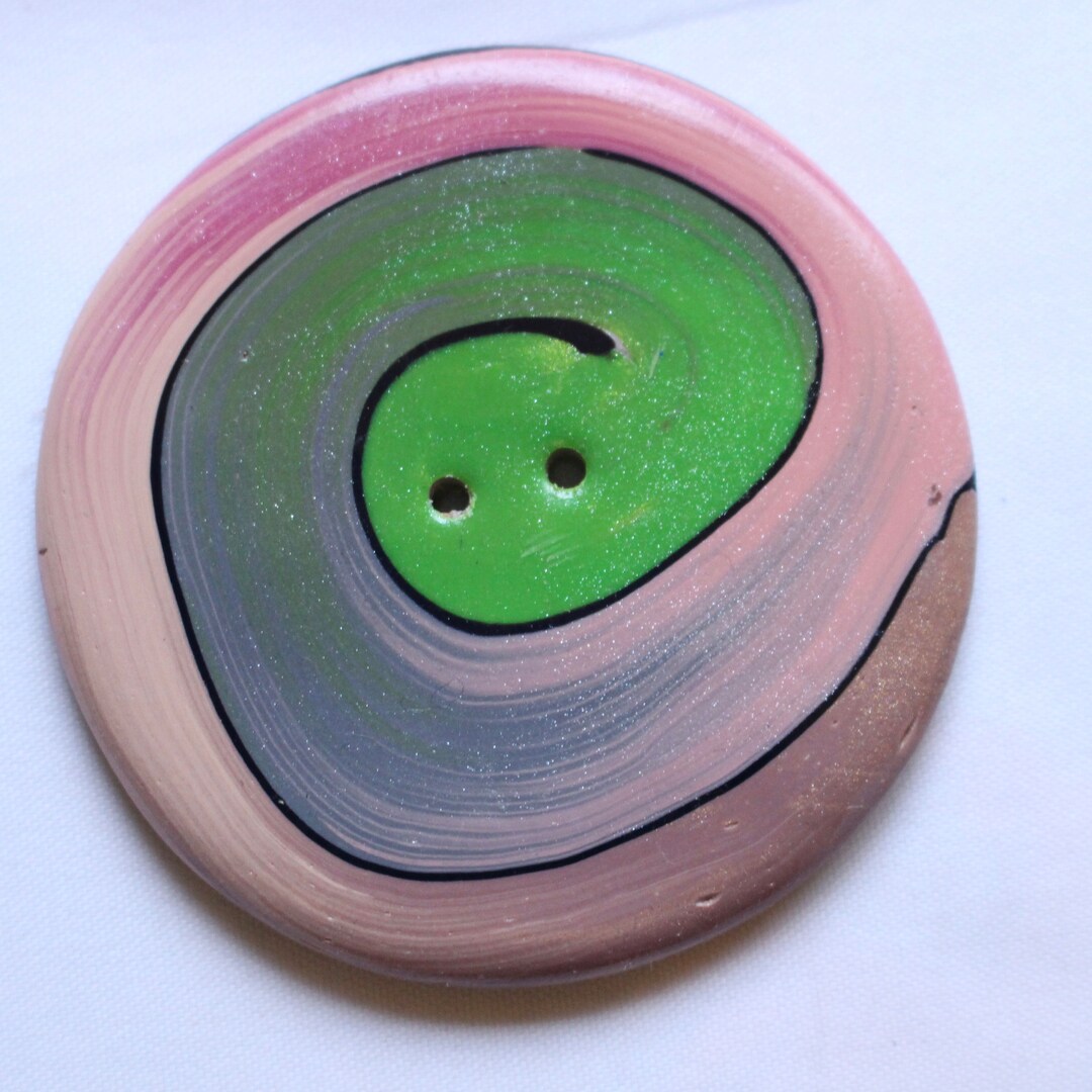 Extra Large Spiral Buttons, 2 Inch Button or 2 1/2 Inch Button, No. 410 ...