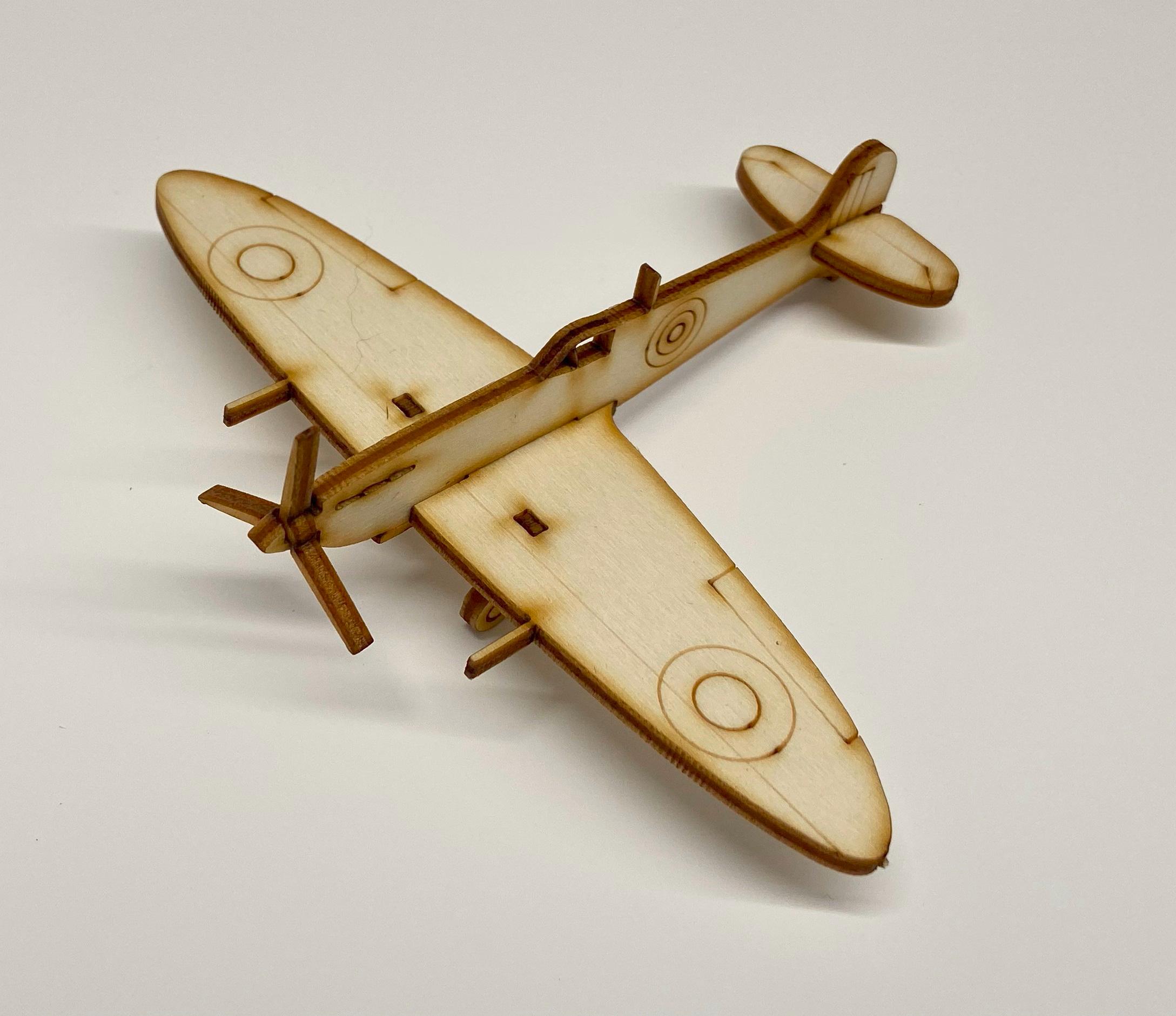 Spitfire Laser Cut Model - Etsy