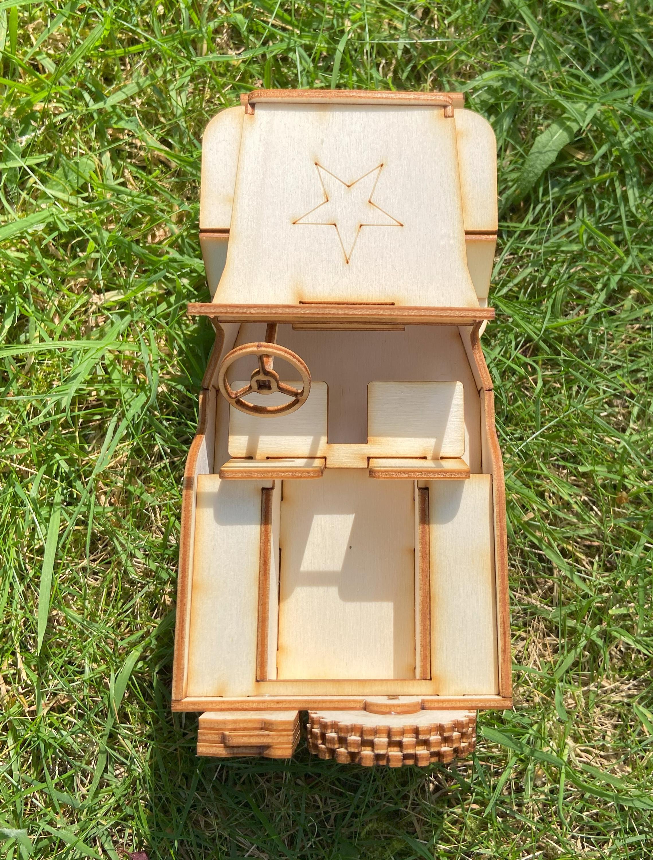 WW II Jeep Laser Cut Model Kit - Etsy