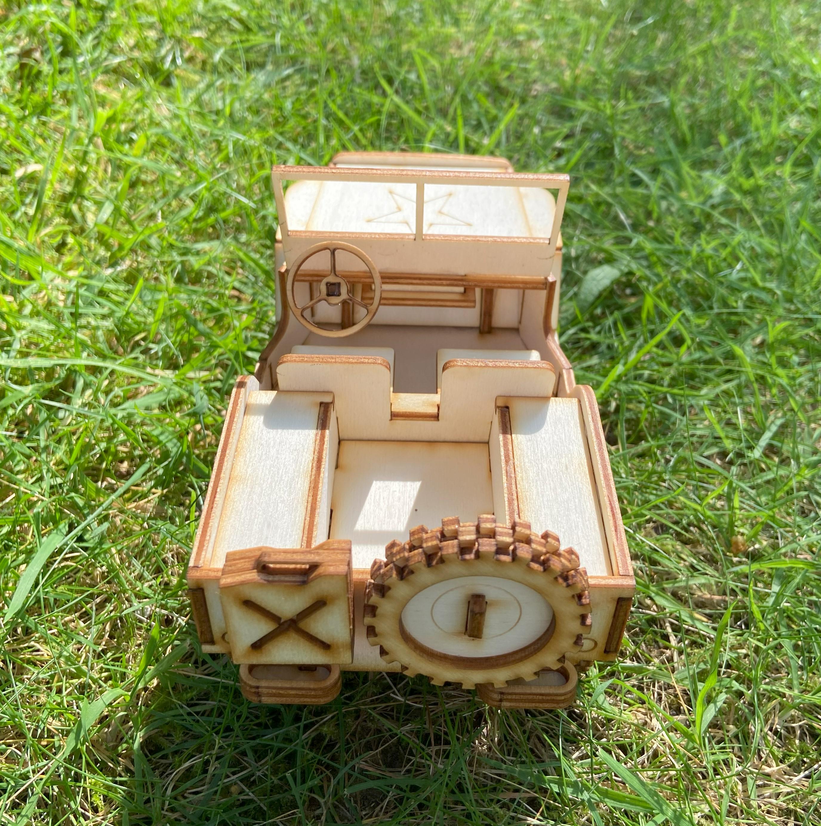 WW II Jeep Laser Cut Model Kit - Etsy