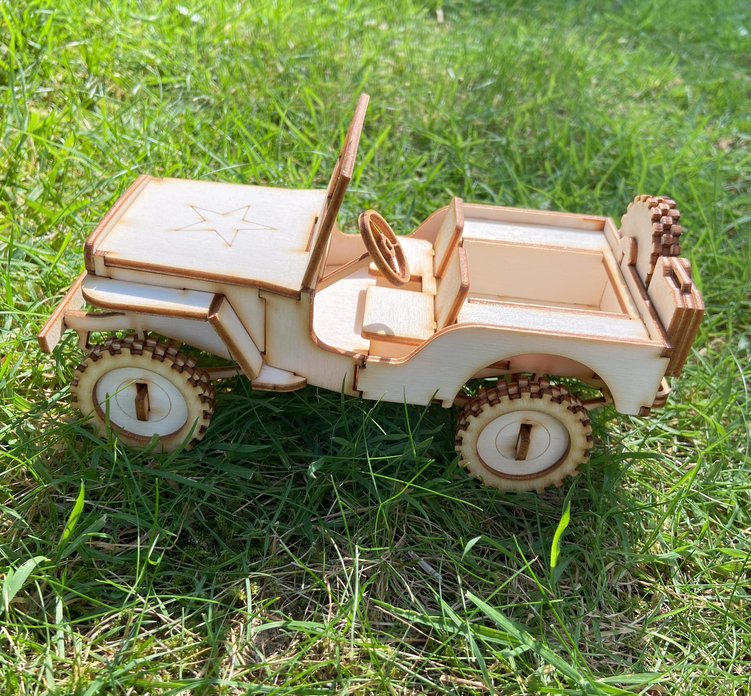 WW II Jeep Laser Cut Model Kit - Etsy