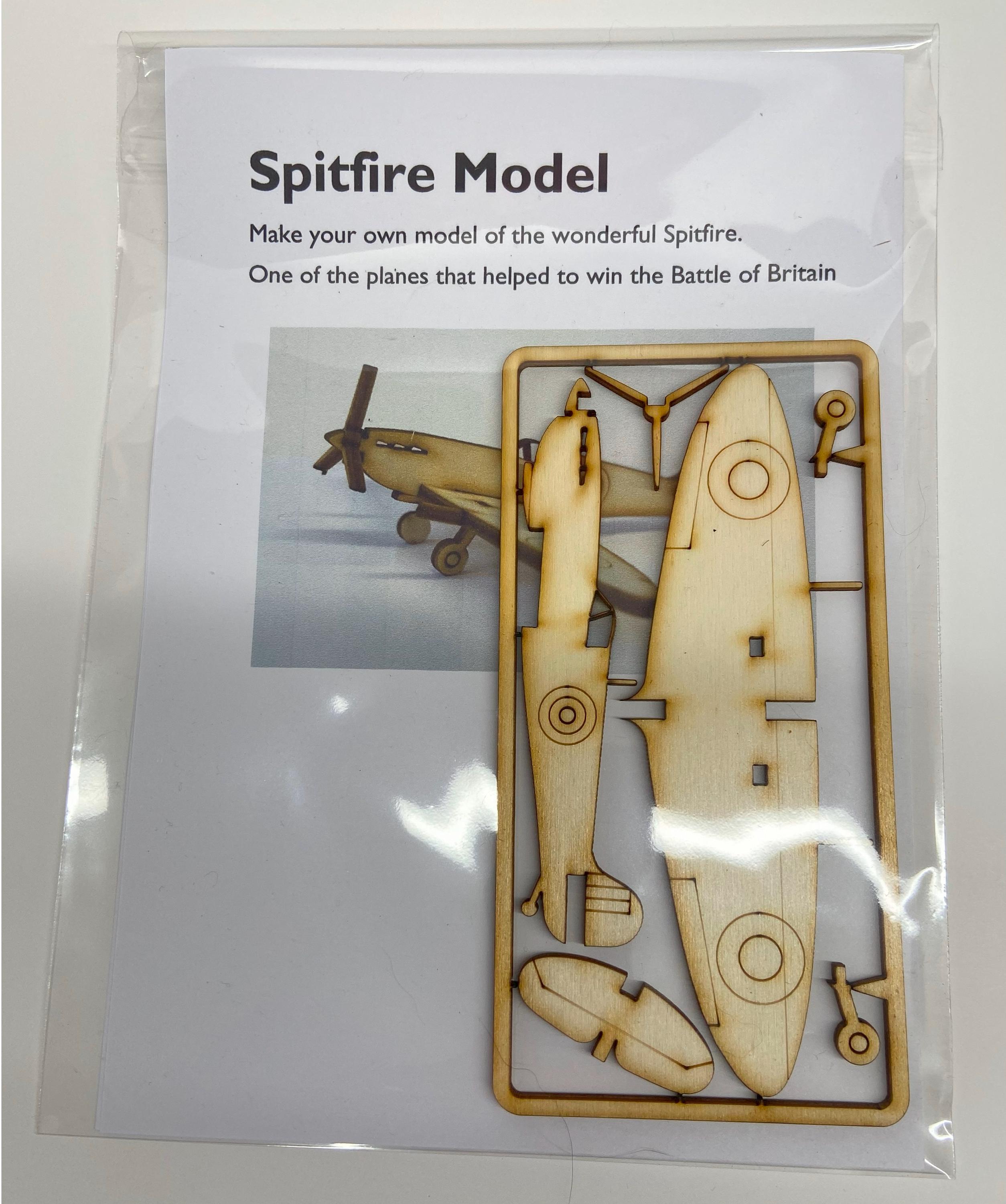 Spitfire Laser Cut Model - Etsy