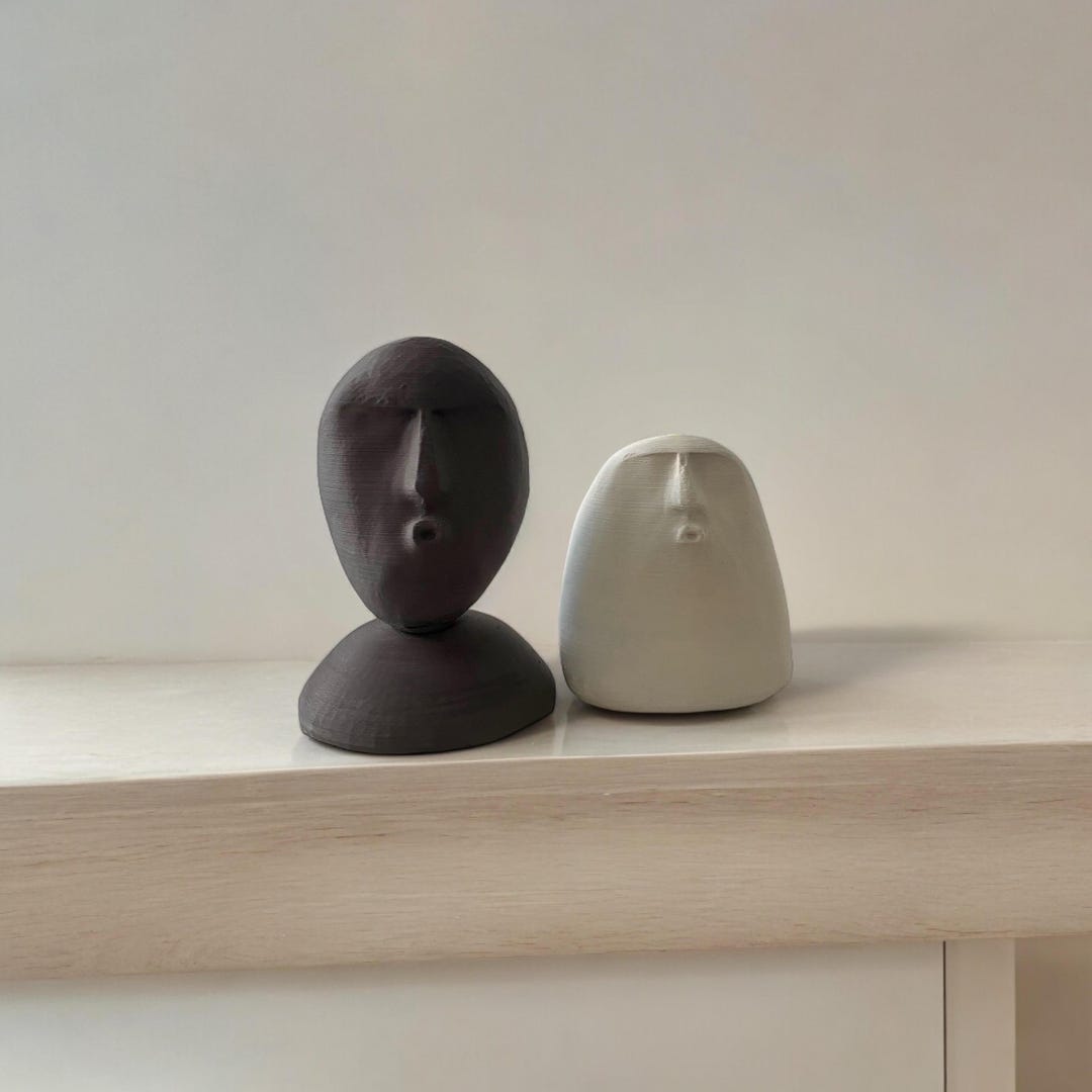 Minimalist Modern Face Sculpture Home and Office Decor Abstract Face ...