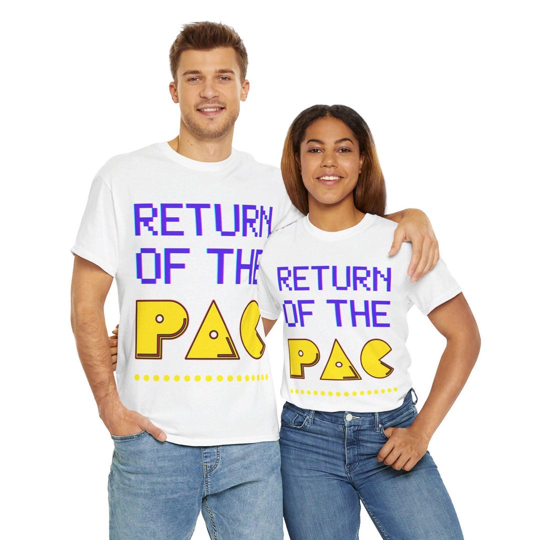Return of the Pac 90s Nostalgia T-shirt Fun Retro Pac-man Graphic Tee ...