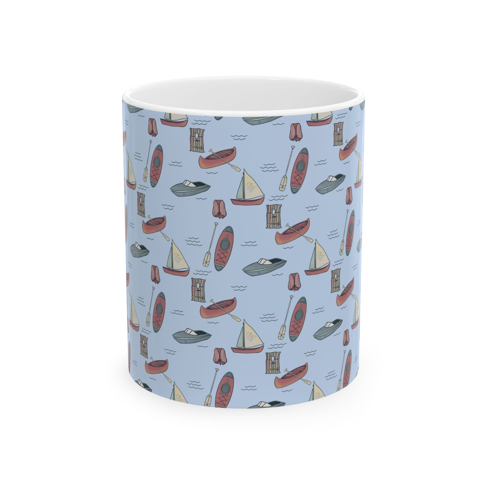 Lake Ceramic Mug Gift for Lake Lover Lake Mug 11oz Lake Mug Cute Design ...